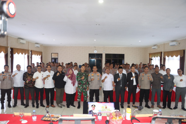Polresta Cirebon Gelar Rakor Lintas Sektoral Pengamanan Pilwu Serentak